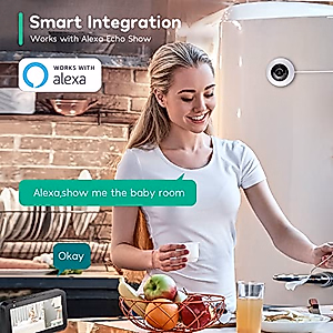 winees 2K Indoor Security Camera, QHD WiFi Camera with 2-Way Audio, 4MP Pet Camera with Phone APP, 2.4GHz, Clear IR Night Vision, Human and Motion Detection for Baby/Mom, Alexa Compatible M2