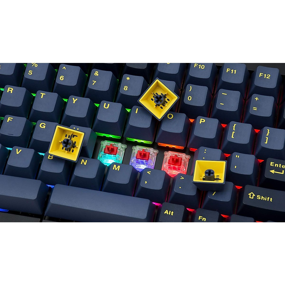 Mistel BAROCCO MD770 RGB Wireless Split Mechanical Keyboard, TKL Ergonomic Gaming Keyboard 85 Keys (Cherry MX Brown Switches, Tactile Light-Clicky)