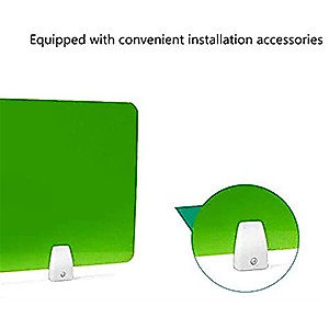 Office Desk Bezel Desk Partition Acrylic Screen Board Desktop Partition Board Exam Bezel Mobile Screen Clip (Size : 60 * 40cm)