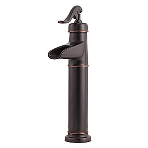 Pfister LFM40YP0Y LF-M40-YP0Y Ashfield Single Control Vessel Bathroom Faucet in Tuscan Bronze, 1.2gpm