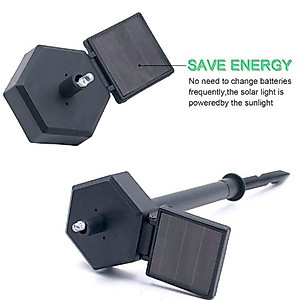 BADUS Solar LED Lights Garden Decor Parrot Statue Light Outdoor Decoration Garden Lawn Landscape Light Porch Yard Outside