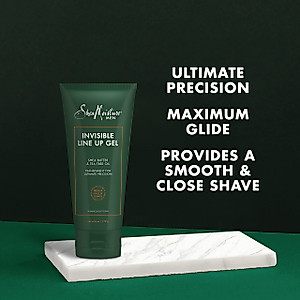 SheaMoisture Men Invisible Line Up Shave Gel For Smooth Skin Dermatologist-Tested Skin Care Proven to Prevent Razor Bumps When Using Our System 6 oz