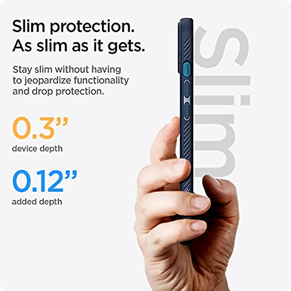 Spigen Liquid Air Armor Designed for iPhone 13 Case (2021) - Navy Blue