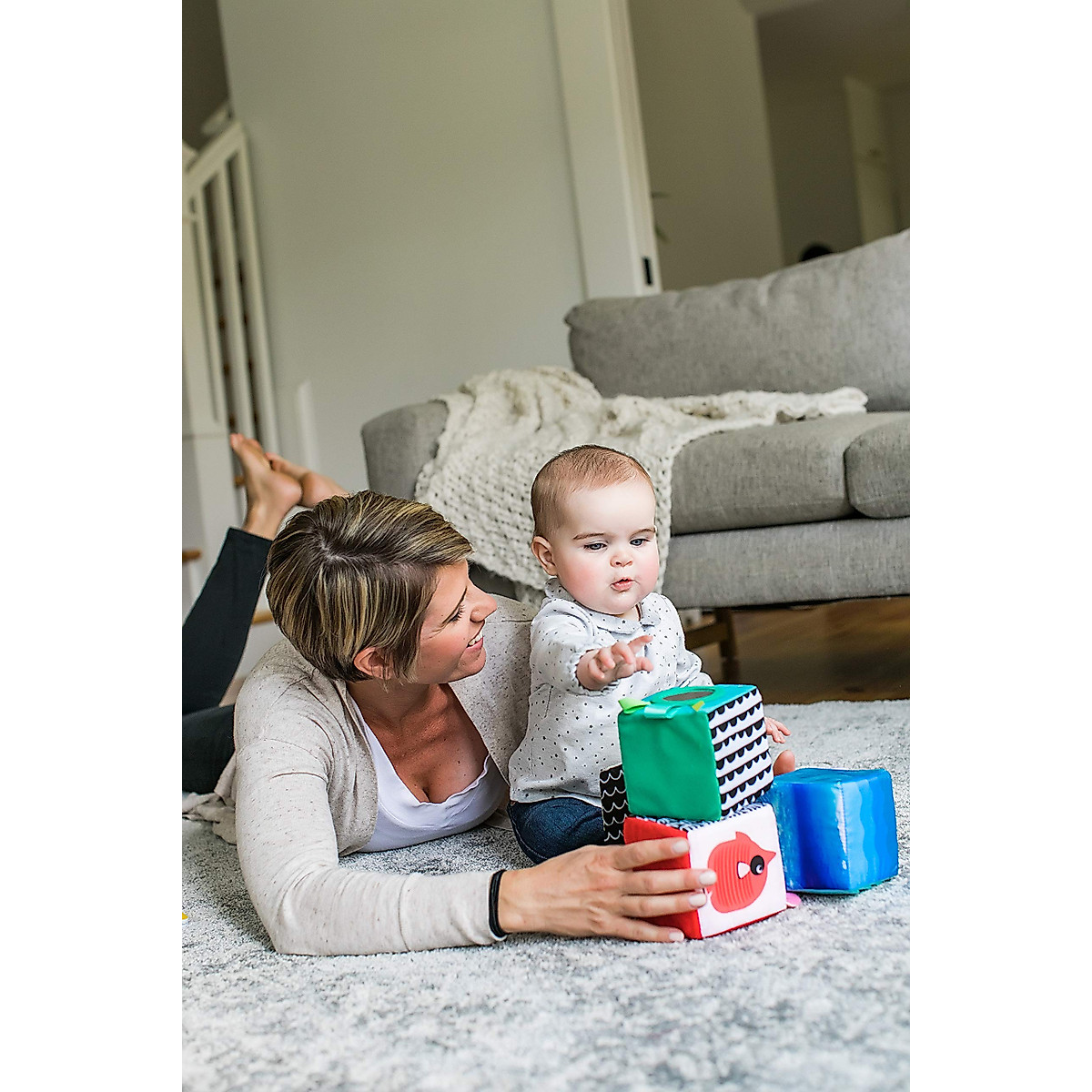 Baby Einstein Explore & Discover Soft Blocks Toys, Ages 3 months +