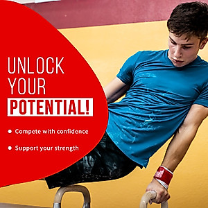 Reisport Gymnastic Wrist Support, Unisex One Size Wrist Support for Pull-up, Premium Leather Wrist Protection, Wrist Support with Hook & Loop Closure, Wrist Wraps for Weightlifting, Strength Training