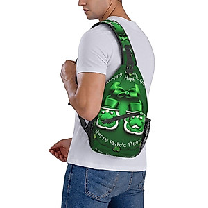 SSIMOO Happy St. Patrick'S Day Functional Outdoor Travel Hiking Backpack-Perfect For Cycling, Leisure And Outdoor Adventures