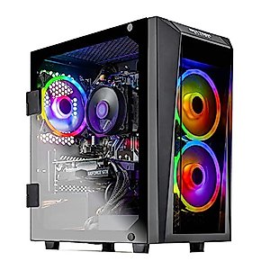 SkyTech Blaze II Gaming Computer PC Desktop - Ryzen 5 3600 6-Core 3.6GHz, GTX 1660 Super 6G, 500G SSD, 16GB DDR4 3200, RGB, AC WiFi, Windows 10 Home 64-bit
