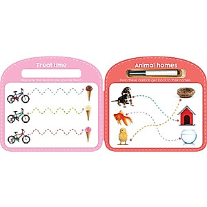 Write & Wipe Pen Control - Children's Novelty Learning Board Book - Wipe Clean - Educational