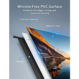 Projector Screen with Stand, HYZ 120 inch Projector Screen 4K HD with Wrinkle-Free Design, Indoor Outdoor for Backyard Movie Night, Office Presentation(1.1Gain, 4:3, 160°Viewing Angle&Carry Bag)