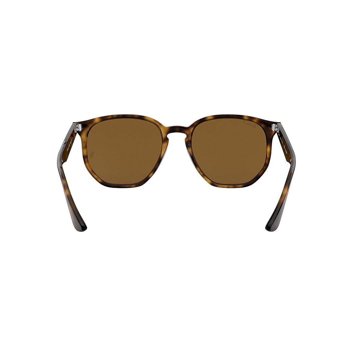 Ray-Ban RB4306 Hexagonal Sunglasses, Light Havana/Polarized Brown, 54 mm
