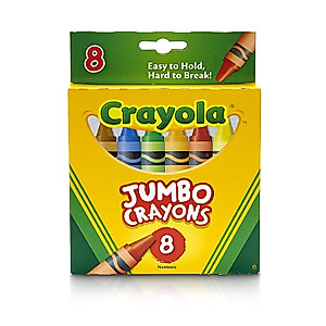 Crayola Jumbo Crayons, 8 Toddler Crayons, Assorted Colors