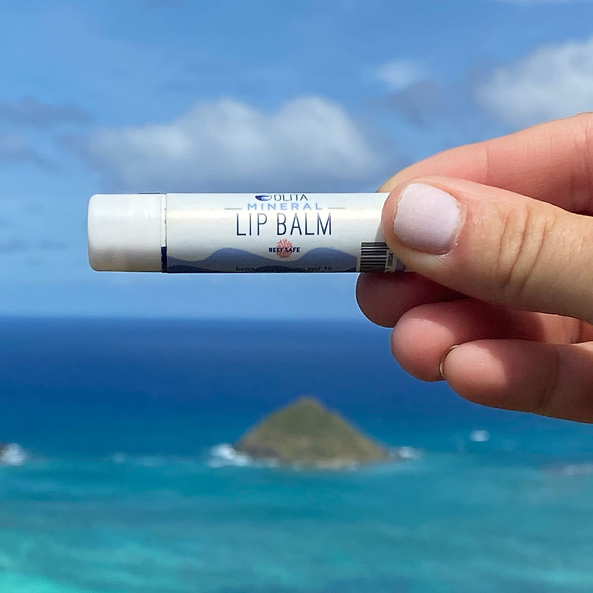 Olita Mineral Lip Balm with Broad Spectrum SPF 15 - Moisturizing & Hydrating, All-Natural & Reef-Safe - Untinted, Flavor-Free