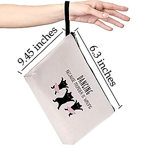 Hanamiya Na Dancer Gifts Novelty Gifts for Dance Lovers, Bar Home Office Discos Music Dance Theme Party Favors, Hip Hop Dance Lovers, Dancing Lover Gifts Ideas Funny Unique Humor Sarcasm Makeup Bag