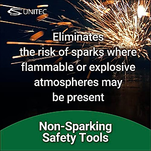 CS Unitec | Non-Sparking Aluminum Bronze Flange Wedge with Lanyard Hole | Metal Pipefitting Welding Tool | 1/2 in x 3/4 in x 4 in