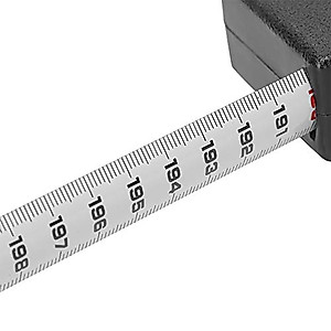 Eboxer Height Measuring Tape Measure 6.56Ft/2m, Automatic Retractable Adult Child Height Tool Ruler, Wall Mounted Metal Measuring Tool for Height Measurement (Black)