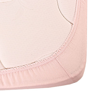 ATACA TEKSTIL 2 Pack 0 Cotton | Soft Breathable Crib Sheets | Baby & Toddler | Fitted Crib Sheet | Made in Turkey (Pink Hearts), 28x52x8 Inches