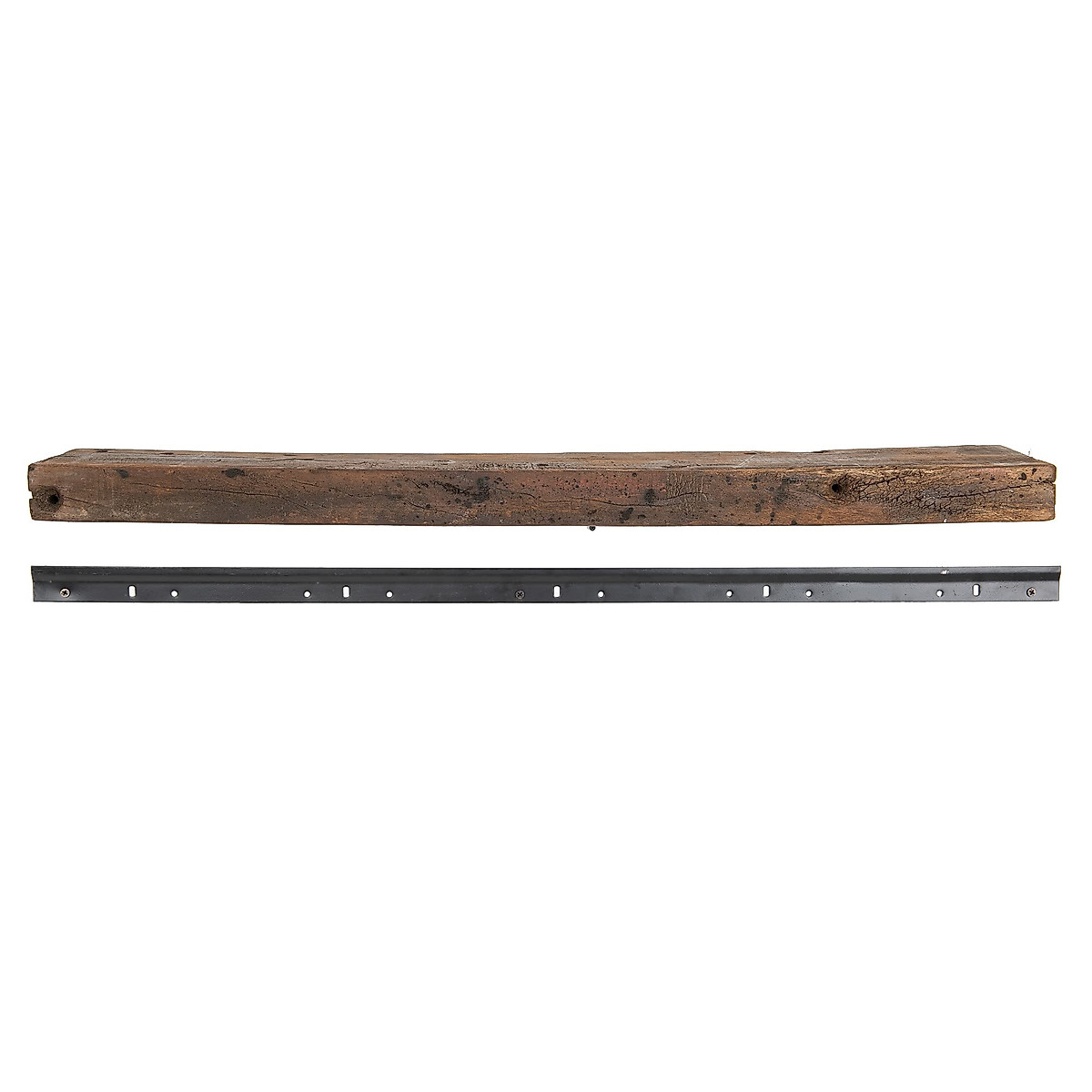 Creative Co-Op Wood Floating Wall Shelf, Large, Brown