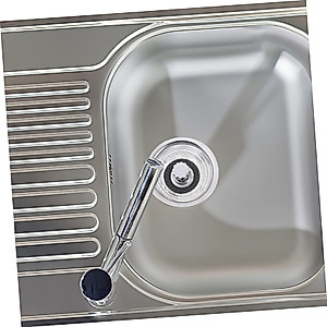 Veemoon 2pcs Filter Sink Drain Strainer Bathtub Drain Strainer Metal Strainer Tub Drain Stopper Tub Drain Plug Sink Strainer Stopper Food Stainless Steel Anti-Clogging Floor Drain