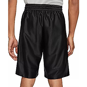 Nike Men's Dri-FIT 11" Durasheen Basketball Shorts (as1, Alpha, m, Regular, Regular, Black/White, MD, Loose)