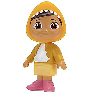 CoComelon 6 Figure Family and Friends Shark Theme Pack - Includes JJ, Nico, Cody, Nina, Bella and Cece in Shark Hoodies - Toys for Kids and Preschoolers