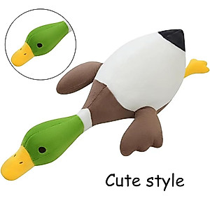 Pasrdqoyp Mallard Duck Plush,Mallard Duck Stuffed Animals, Soft Furry Duck Stuffed Animal Pillow,Huge Duck Plush Hugging Pillow Gifts for Every Age (29.5in)