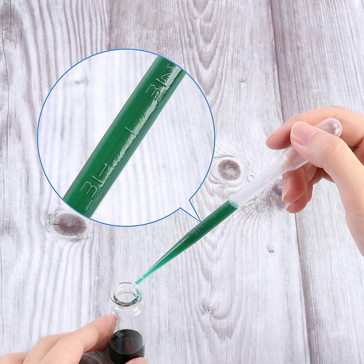 Eathtek 100PCS 3ML Disposable Plastic Transfer Pipettes, Graduated Pipettes Dropper for Essential Oils, Makeup and Science Laboratory