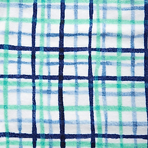 Fiesta Watercolor Plaid Kitchen Towel Set, 16"x28", Multi-Colored