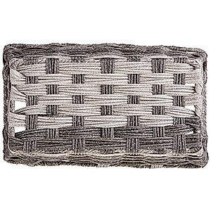 Whitmor Gray Wash Split Rattique Small Shelf Tote