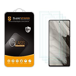 Supershieldz (3 Pack) Designed for Google Pixel 7a Tempered Glass Screen Protector, 0.33mm, Anti Scratch, Bubble Free