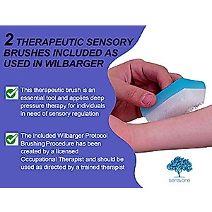 Sensory Bed Sheet + 2 Complimentary Sensory Brushes - Compression Alternative to Weighted Blanket - Breathable Stretchy Cool Comfy - SPD Anxiety ADHD & Autism (Gray, Full)