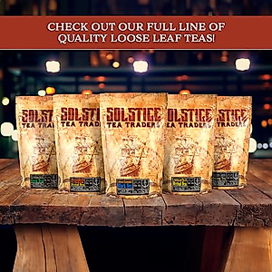 Solstice Blackcurrant Loose Leaf Black Tea (8-Ounce Bulk Bag), Makes 100+ Cups of Fruit-Flavored Black Currant Tea