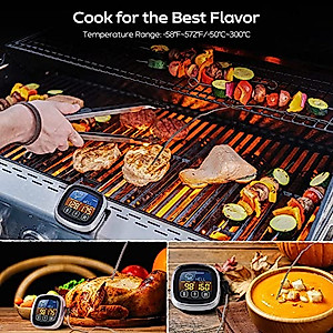 REPYL Digital Meat Kitchen Thermometer Stainless Steel Waterproof Probe for Cooking, Barbecue, and Oven