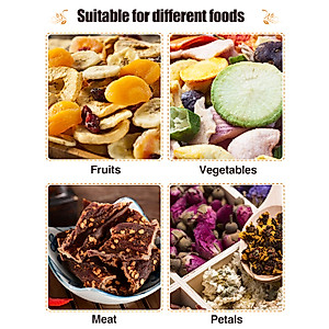 4 Silicone Dehydrator Mats with Edge + 6 Mesh Dehydrator Sheets Reusable Non-stick Fruit Dehydrator Mats Compatible with Cosori CP267-FD Silicone Tray Liner for Fruits Meat Vegetables(Pack of 10)