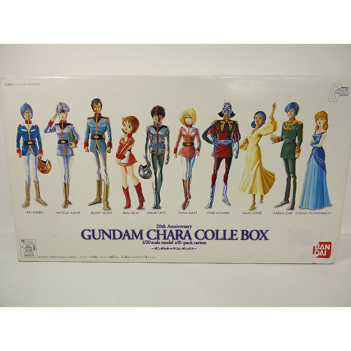 Gundam 20th Anniversary 1/20th Scale Character Model (10 Pack) by Bandai