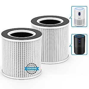 MOOKA Official Certified Replacement HEPA Filter for B-D02L/B-D02 Air Purifier (2-PACK)