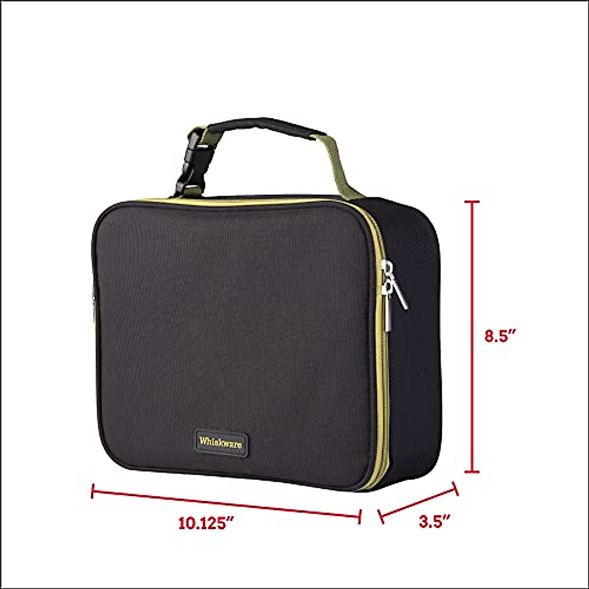 Whiskware Insulated Soft Cooler Lunch Box for School, Work, and Travel, One Size, Navy