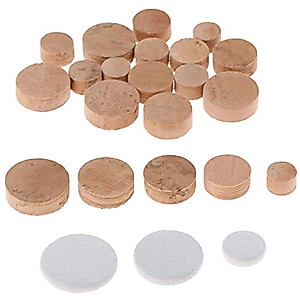 Jiayouy 23 Pieces Oboes Pads Replacement Set Oboe Accessories Sound Hole Cork Woodwind Repair Parts
