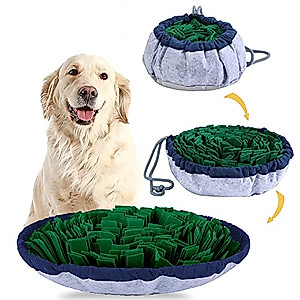 PET ARENA Adjustable Snuffle mat for Dogs, Cats - Dog Puzzle Toys, Enrichment Pet Foraging mat for Smell Training and Slow Eating, Stress Relief Dog Toy for Feeding, Dog Mental Stimulation Toys