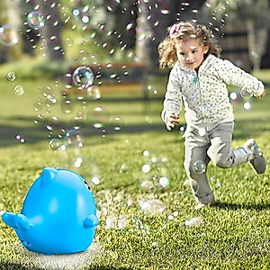 Electric Dinosaur Bubble Machine Kids Summer Toy Shark for Children with 90ml Bubble Water and Concentrate Bubble Christmas Party Bubble Maker Under for 10 Dollars (Shark)