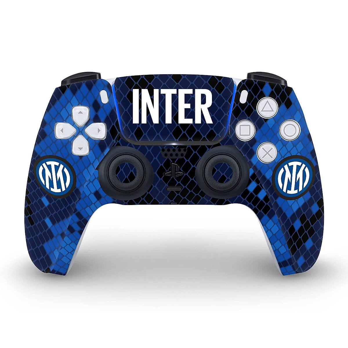 Head Case Designs Officially Licensed Inter Milan Home 2021/22 Crest Kit Vinyl Faceplate Sticker Gaming Skin Decal Compatible With Sony PlayStation 5 PS5 Disc Edition Console & DualSense Controller