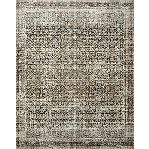 Loloi Amber Lewis x Morgan Collection MOG-02 Navy/Sand, Traditional 2' x 3'-6" Rectangle Accent Rug feat. CloudPile™