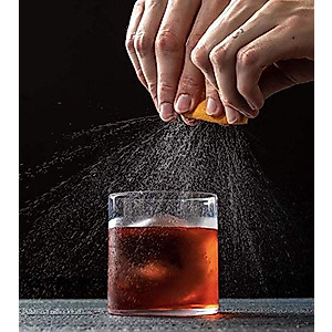 Amehla "Bare Ultra Thin Cocktail Glasses 12-ounce Double Old Fashioned Whiskey Glasses - Bar Glass Set for use as Mixed Drink Glass - Bourbon Tumblers, or Minimalist H20 Water Drinking Glass - (2)