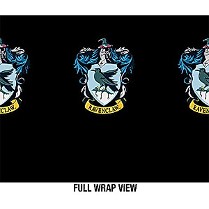 Harry Potter OFFICIAL Ravenclaw Crest 24 oz Insulated Canteen Water Bottle, Leak Resistant, Vacuum Insulated Stainless Steel with Loop Cap, Black