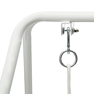 Baby Toddler Swing, Kids Swing with Stand, Backyard Swing Set for Infant, Outdoor Indoor Swing Set with Cotton Cloth Seat