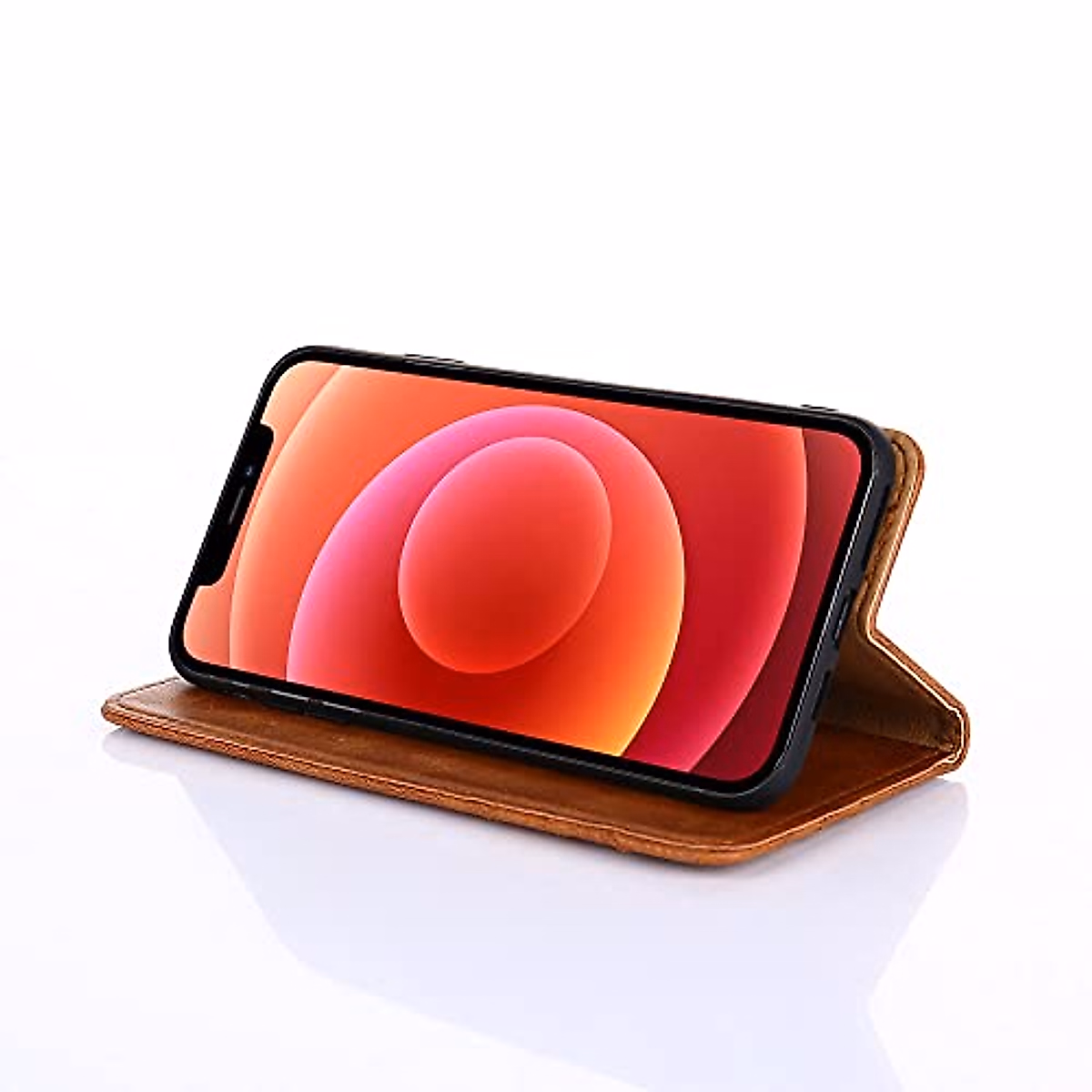 Fansipro Wallet Folio Case for Oppo Reno 2, Premium PU Leather Slim Fit Cover for Reno 2, 3 Card Slots, Align Cutouts, Brown