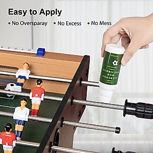 100% Pure Silicone Foosball Rod Lubricant for Sports Arcade Soccer Game Accessories, Foosball Rod Lubricant with Dauber Top Applicator, Easy-to-use Silicone Oil for Soccer Table Pole Accessories