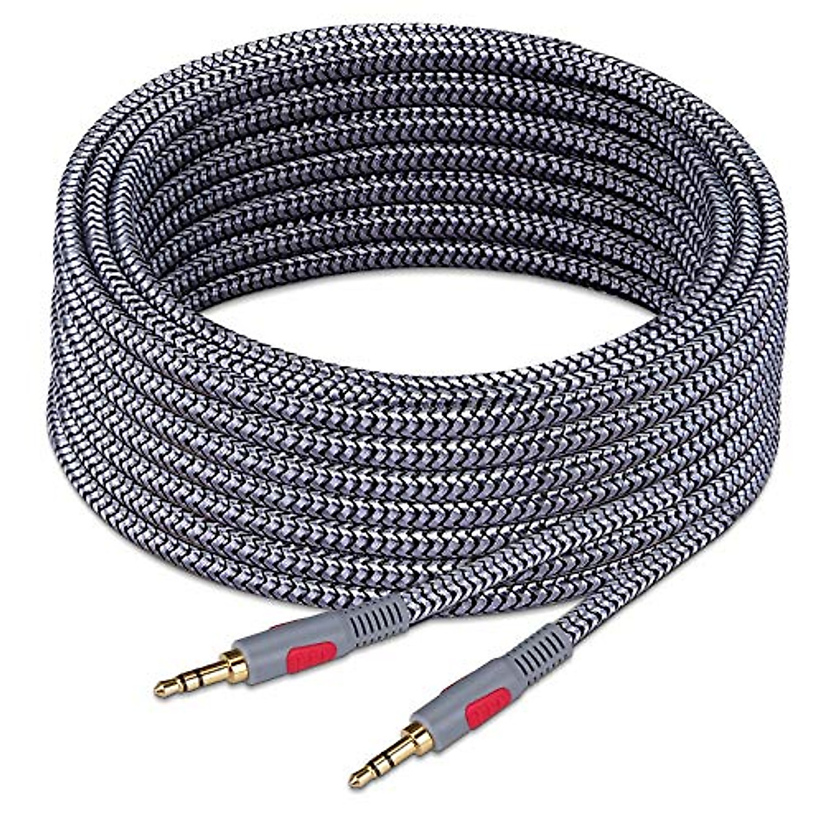 Ruaeoda 3.5mm Aux Cord 30 ft Bundle with 3.5mm AUX Extension Cable 20 ft