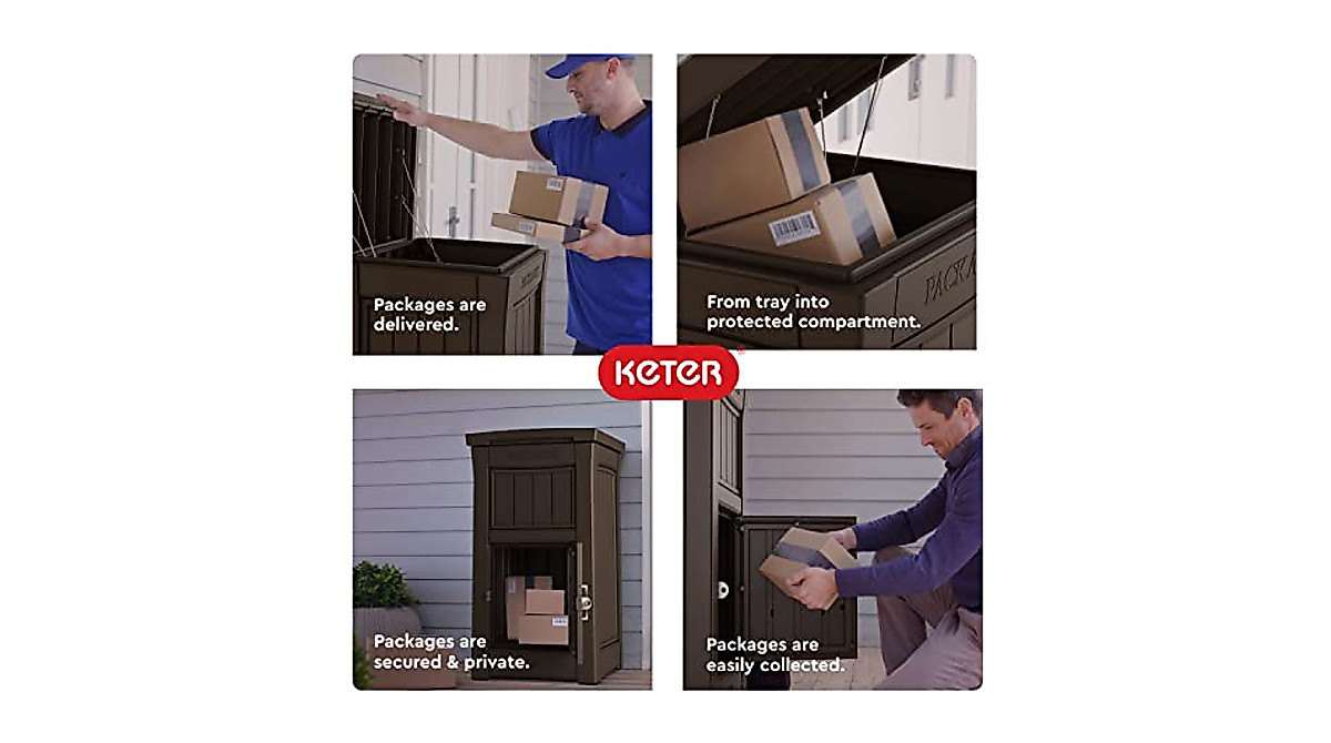 Keter Secure Package Delivery Box | Porch Lockable Storage