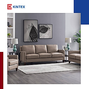 Faux Leather Upholstery Fabric - Quality Pebbled Pattern Leather for Chairs, Car Interior, Bags, & DIY Craft - 1.25 mm thk, 2 Yards of Fabric for Furniture Reupholster - Kintex, Savana