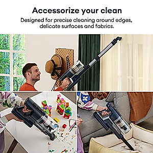 Ultenic FS1 Cordless Vacuum Cleaner with All-Around Station, 30Kpa Powerful Stick Vacuum, Max 60 Mins Runtime, Self Emptying with 3L Dust Bag, Vacuum Cleaners for Home, Hardwood Floors Carpet Pet Hair